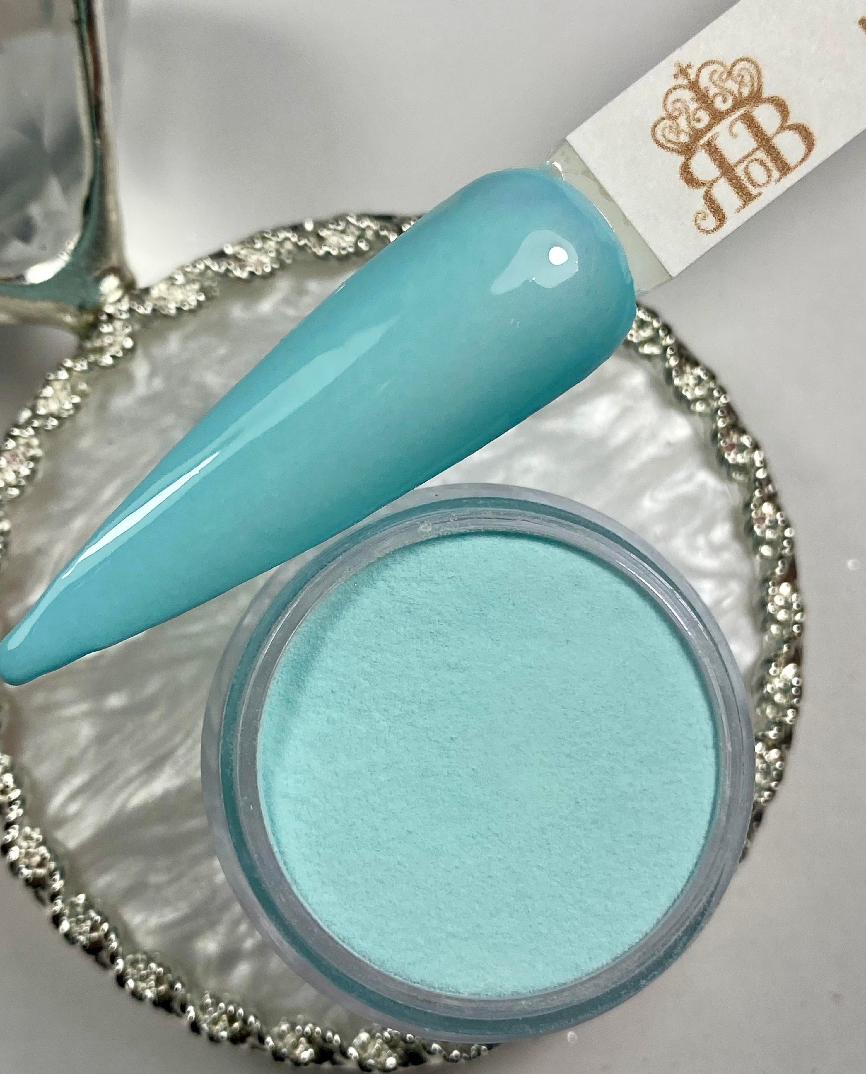 Unforgettable Solid Blue Dip Powder – Royal House Of Beauty