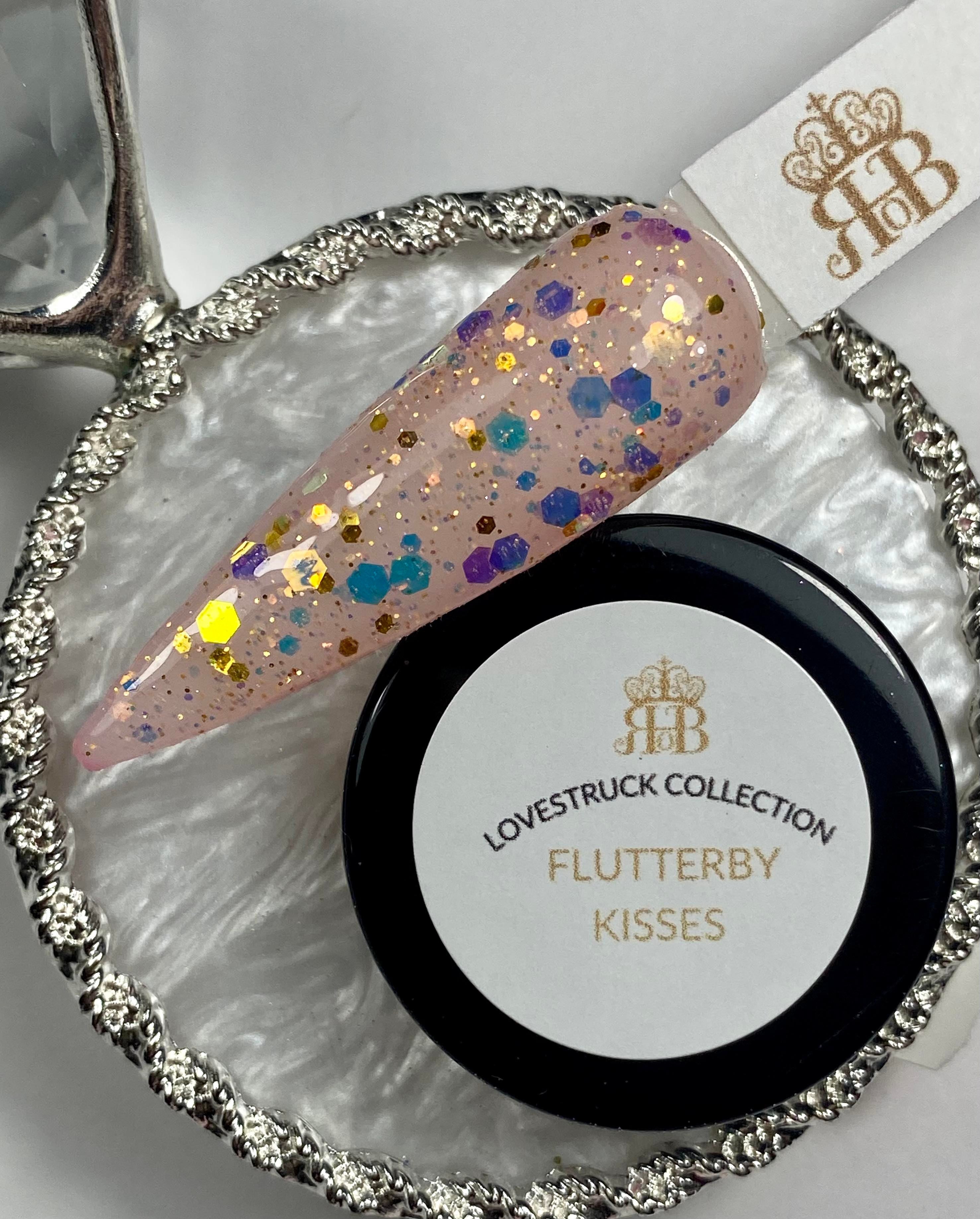 Flutterby Kisses Pink Glitter Dip Powder – Royal House Of Beauty